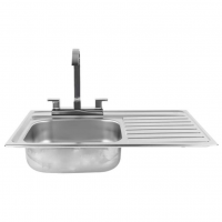 800.510 1C 1E I/D ⋆ Tarja de 1 tina y escurridor empotrable marca Teka