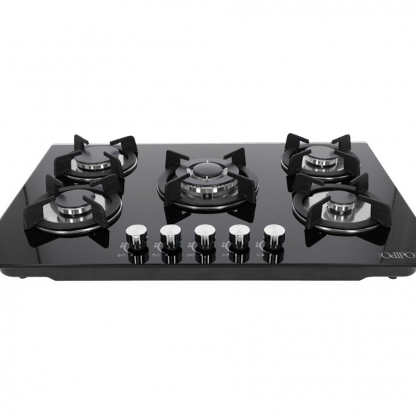 Capella ⋆ Parrilla de gas LP conevrtible a natural cristal negro 76 cm ...